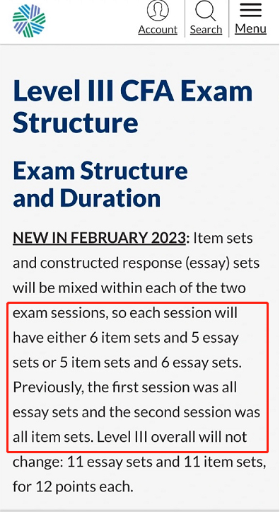 重要通知！2023年CFA三级考试形式有变！_中国CFA考试网